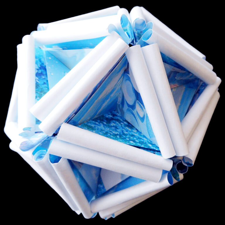 Mitsudomoe unit IV / 三つ巴ユニット 肆 | Mio Tsugawa's Kusudama Gallery